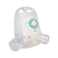 China 50pcs/bag B Grade Disposable Baby Diaper Stock Lot with Green ADL in Transparent Bag for sale