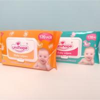 China 120pcs/bag OEM Spunlace Nonwoven Baby Wet Wipes for Sensitive Skin by Household Bran for sale