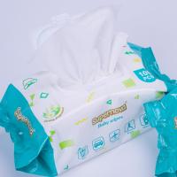 China Plastic Lid Natural Cotton Baby Wet Wipes for Sensitive Skin Household SKIN CARE for sale