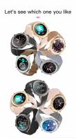 China 170mAh Call Alert Smartwatch , 25 Days Waterproof Android Smartwatch With Round Face for sale