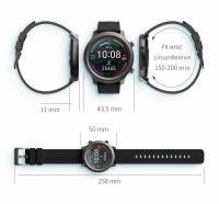 China 170mAh Call Alert Smartwatch , 25 Days Waterproof Android Smartwatch With Round Face for sale