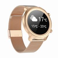 China Bluetooth 4.2 Round Face Smartwatches Call Alert 128K RAM Ladies Smart Band for sale