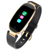 China 90mAh Womens Fitness Smartwatch IP67 10days Bluetooth Sport Bracelet for sale