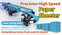 China Double Rotary Paper Sheeting Machine 300sheets/Min High Precision Synchronize-fly Sheeter 200GSM - 1000GSM for sale