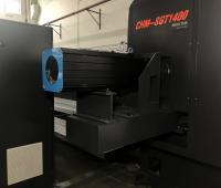 China Kraft Paper Roll Cutting Machine Double Rotory sheeter machine INK JET Paper Roll To Roll Cutting Machine for sale