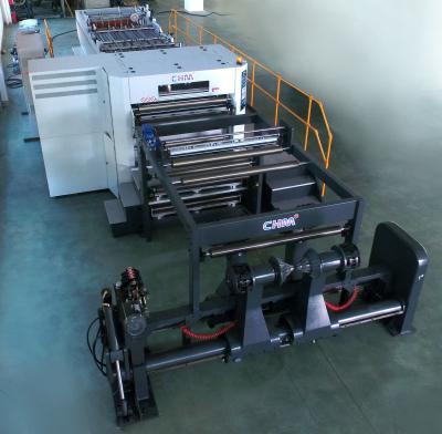 China Paper Roll Cutting Machine with 1400MM -1700MM Sheet Length for 150-1000 GSM Paper for sale