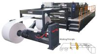 China Paper Roll Cutting Machine with 1400MM -1700MM Sheet Length for 150-1000 GSM Paper for sale