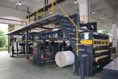 China CHM Machinery High speed 300/Min  Auto  splicing & pallet change & slitting knife positioningPaper Roll Cutting Machine for sale