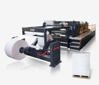 China Double Rotary Paper Sheeting Machine Synchronize Fly Rolled Paper Cutting150GSM - 1000GSM for sale