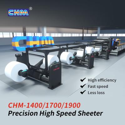 China Paper Sheeting Machine Paper Cutting Paper 40-550 Gsm CHM Sheeter Machine for sale