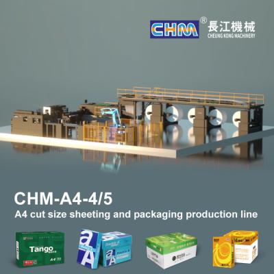 China High-Speed A4 Sheeter with Max 280m/min Production Speed and ±0.2mm Cutting Accuracy for 5 Rolls A4 Paper Cutting for sale