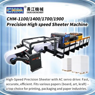 China CHM Paper Sheeting Machine Paper Die Cutting Machine Paper Roll To Sheeter Cutting Machine for sale