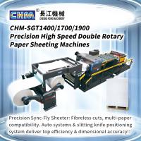 China Automatic Paper Splicing and Pallet Change System High Precision Double Rotary Paper Roll Sheeting Machine for sale