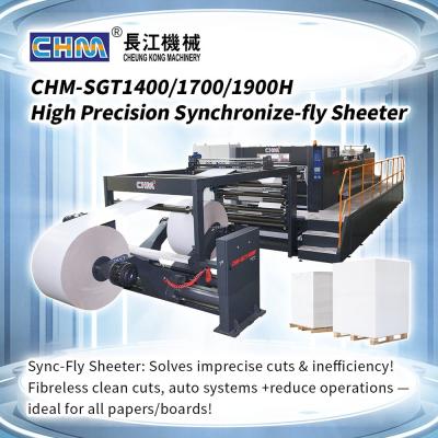 China Chm Machine Double Rotray Paper Roll Sheet Cutter Machine Reel To Sheet Cutting Machine 1700mm for sale