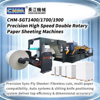 China CHM Double Rotray Paper Sheet Cutter Machine Reel To Sheet Cutting Machine 1700mm for sale