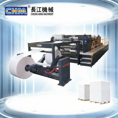 China 4 Rolls 150-1000 GSM Paper Roll To Sheeter Cutting Machine with Max 1800mm Reel Diameter Sheeter Machine for sale