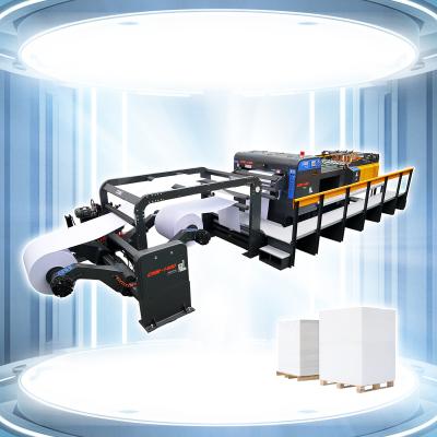 China Single Rotary Knife Paper Sheeting Machine CHM-1400/1700/1900  Foil Paper Cutting Machine for sale