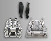 China Customized Automotive Plastic Injection Mold Manufacturing Moulding Factory For Two Cavity PC/ABS/PP/POM Material Black for sale