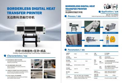China 4 Heads Industrial DTF Printer Heat Transfer Customized For Textile Printing for sale