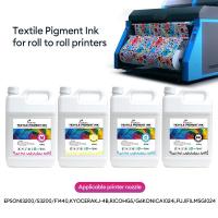 China Digital Printing Textile Pigment Ink Water Based For Roll To Roll Textile Production for sale