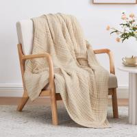 China 6 Layer Gauze Cotton Blanket 59x78 Inches - 100% Cotton Hypoallergenic Throw for All-Season Comfort for sale