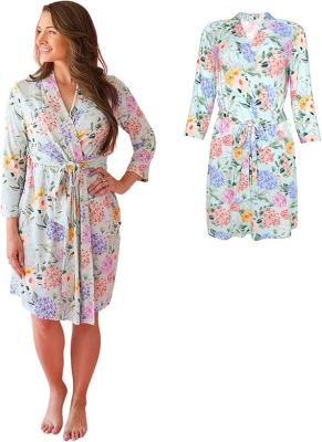 China Soft Skin Friendly Maternity Birthing Gown - 95% Viscose 5% Spandex Fabric with 8 Size Options from XXS to 3XL for sale