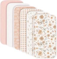 China 6-Pack Large 20x10 Inch Cotton Muslin Burp Cloths - 100% Cotton for Newborns for sale
