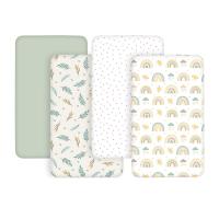 China Non-Irritating Cradle Fitted Sheet Set - 33×20×4 Inch, 4-Pack, 100% Polyester, Machine Washable for sale