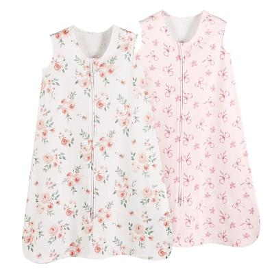 China 100% Cotton Baby Sleep Sack with 2-Way Zipper - 4 Sizes (S/M/L/XL) for 0-24 Months - 2-Pack Set for sale