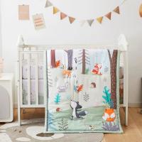 China Woodland Animal 3-Piece Crib Bedding Set - 33x42 Inch Blanket, 28x52 Sheet with 8