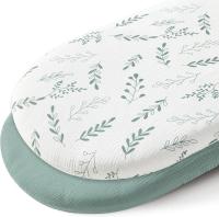 China 100% Cotton 32x16 Inch Bassinet Fitted Sheet 2-Pack with 360° Elastic Band for Universal Mattress Fit for sale