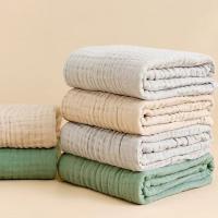 China 90x90 cm Cotton Gauze Baby Blanket - 100% Cotton, Breathable, Multiple Colors for Swaddling & Nursing for sale