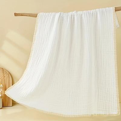 China 100x100 cm Lightweight Cotton Gauze Blanket - 100% Natural Fabric for Babies & Adults - Multiple Colors for sale
