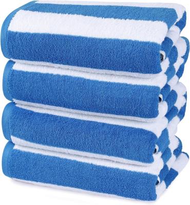 China 76x180 cm Premium Cotton Striped Beach Towels - 2-Piece Set with Quick-Dry & Customization Options for sale