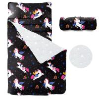China Foldable Toddler Daycare Sleeping Mat 52x23 Inch with Removable Pillow - Machine Washable Polyester for sale