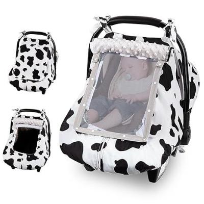 China Waterproof Infant Car Seat Cover with Breathable Mesh Window - 44.09 to 86.6 Inch Adjustable 4-Season Protection for sale