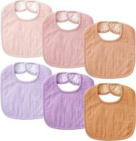 China 6-Pack Muslin Baby Bibs Set - 100% Cotton Drooling & Teething Bibs for Newborn to 36 Months for sale