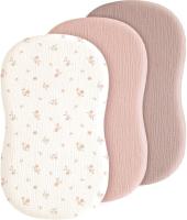 China Baby Bassinet Sheets 3 Pack - 100% Muslin Cotton with 4-Inch Deep Pocket for Standard Bassinets for sale
