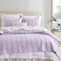 China 3 Piece 100% Cotton Quilt Set Geometric Pattern Twin 68x86 Full Queen 90x96 for sale