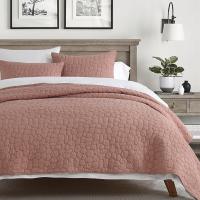 China 100% Cotton Quilt Set with Cobblestone Pattern, Cozy Lightweight Stitching Decorative Bedding Cover for sale