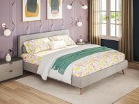 China Super Soft Wrinkle Resistant Microfiber Bedding Set Light Floral Queen Size 4 Piece for sale