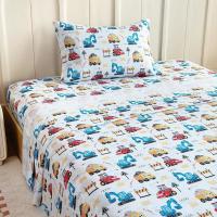 China Engineering Car Sheets with Deep Pockets, Wrinkle-Free, Cozy Soft Cartoon Print Bed Sheets Set for sale