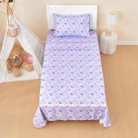 China Girls Sheet Set with Floral Butterfly Pattern, Breathable Silky Soft Microfiber Sheet Set for sale