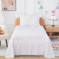 China Kids Twin Sheet Set with Little Cherry Pattern,Breathable Silky Soft Microfiber Sheet Set for sale
