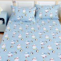 China Toddler Sheet Set Deep Pocket 16 Inch Microfiber Penguin Skiing Bed Sheets Twin Full Queen for sale