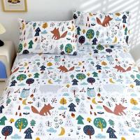 China Teens Foxes Sheet Set With Deep Pockets, Breathable, Wrinkle-Free, Cozy Soft Bed Sheet Set for sale