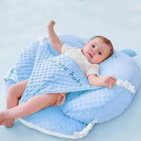 China Plus Size Nursing Pillow 23.6x23x8 inch Cotton Breastfeeding Support with Removable Cover for sale