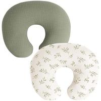 China 2 Pack Muslin Nursing Pillow Covers 100% Cotton 22.5x18x6.5 Inches Breathable Reusable for sale