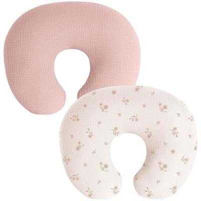 China 2 Pack 100% Cotton Nursing Pillow Covers 22.5x18x6.5 Inches Soft Slipcovers with Zipper for sale