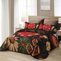China Farmhouse Reversible Microfiber Bedspread Coverlet Quilt Set Twin Queen King for sale